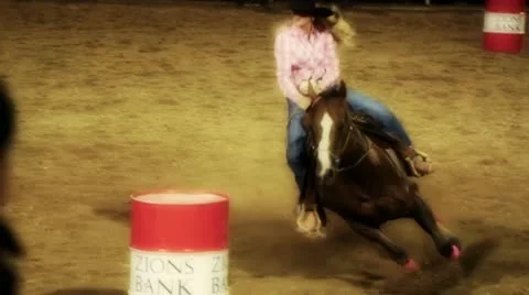 Barrel Racing Stock Footage ~ Royalty Free Stock Videos | Pond5