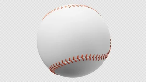 Baseball Ball Spinning on Transparent Ba... | Stock Video | Pond5