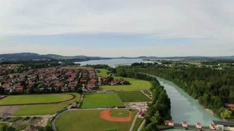 Baseball Field in a small town By light ... | Stock Video | Pond5