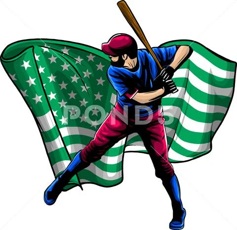 Vector Baseball Bat Flag Baseball Bat Graffiti Vector Images (76)