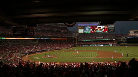 Baseball Stadium Scoreboard Stock Video Footage | Royalty Free Baseball ...