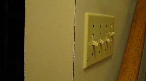 Light Switch Turn On Stock Video Footage | Royalty Free Light Switch ...