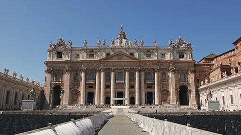 The Basilica Papale di San Pietro in Vat... | Stock Video | Pond5