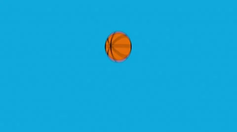Basket ball bouncing, animated loop, min... | Stock Video | Pond5