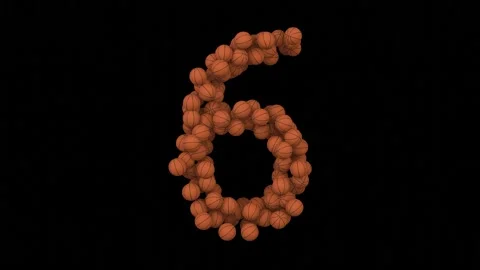 Basketball Looping Animation Number 6 | Stock Video | Pond5