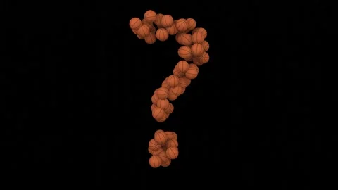 Basketball Looping Animation Question M... | Stock Video | Pond5