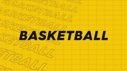 Basketball yellow orange promo title pag... | Stock Video | Pond5