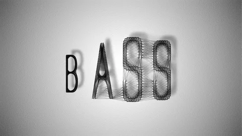 Bass Text | Stock Video | Pond5