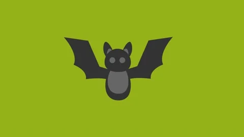 bat icon animation on the green screen b... | Stock Video | Pond5