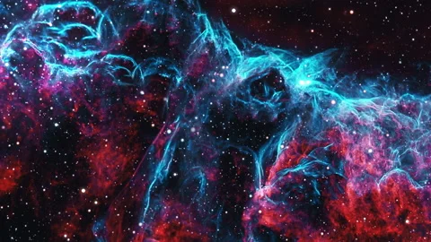 The BAT Nebula Space Flight exploration ... | Stock Video | Pond5