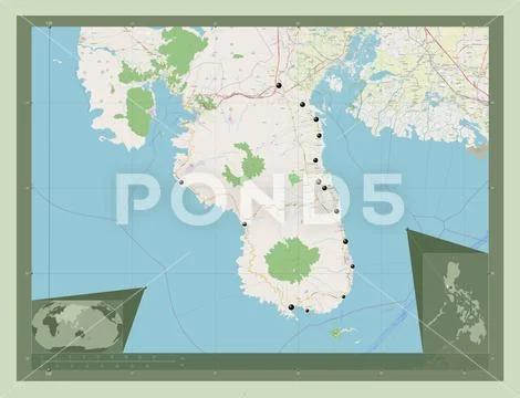 Bataan, Philippines. Open Street Map. Locations of major cities of the ...