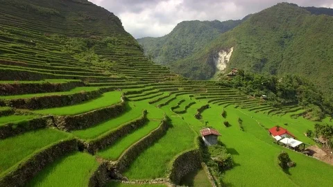 Batad Rice Terraces Aerial View, Ifugao ... | Stock Video | Pond5