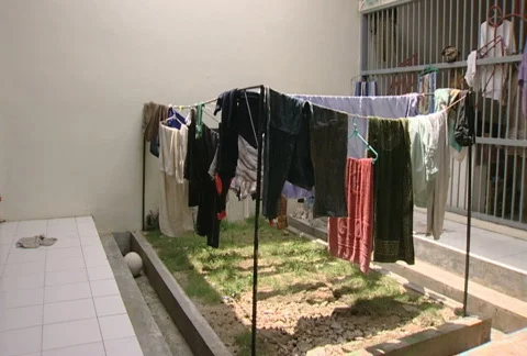 Batam Indonesian prison cell two shot | Stock Video | Pond5