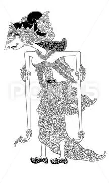 Batari Prabasini Wayang Kulit Stock Illustration ~ #74992444