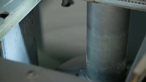 Batch centrifuge for sugar production. L... | Stock Video | Pond5