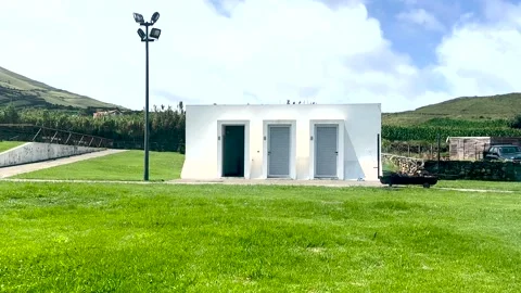 Bathroom Washroom Wash cabin WC Building... | Stock Video | Pond5