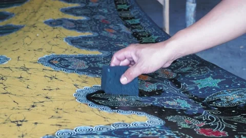 Batik coloring process modern contempora... | Stock Video | Pond5