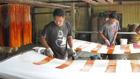 Batik coloring process modern contempora... | Stock Video | Pond5