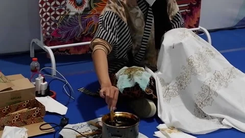 Batik is traditional cloth of Javanese I... | Stock Video | Pond5