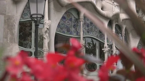 The Batllo Building With Its Originality... | Stock Video | Pond5
