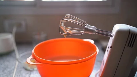 Batter Mixture Dripping On Whisk Of Hand... | Stock Video | Pond5