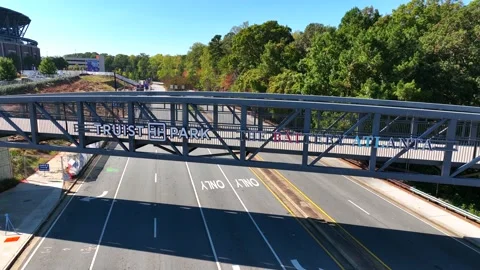 The Battery Atlanta complex. Pedestrian ... | Stock Video | Pond5
