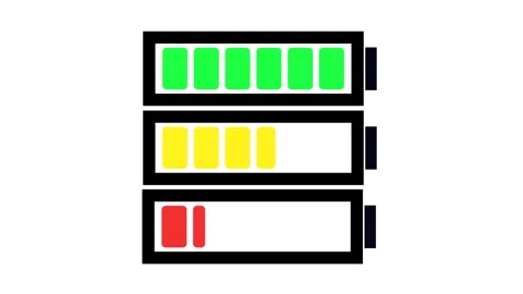 Battery Charge Animation Loop, Power Of ... | Stock Video | Pond5