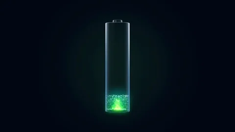 Battery charge. Graphic animation. | Stock Video | Pond5