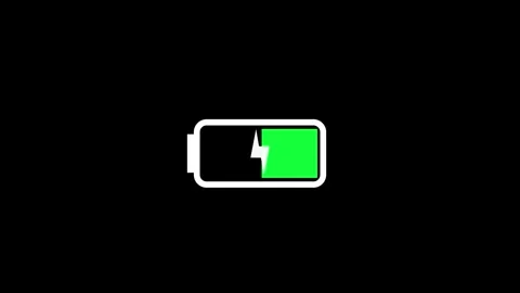 battery charging animation, animated bat... | Stock Video | Pond5