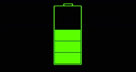Battery charging animation. Loading prog... | Stock Video | Pond5