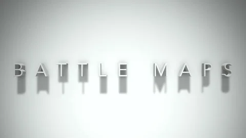 battle maps 3D title animation with shad... | Stock Video | Pond5