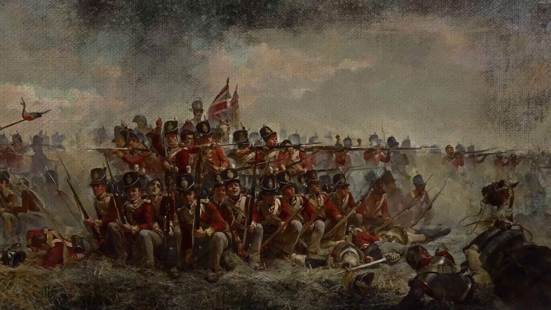 Waterloo Battle Painting Wallpaper