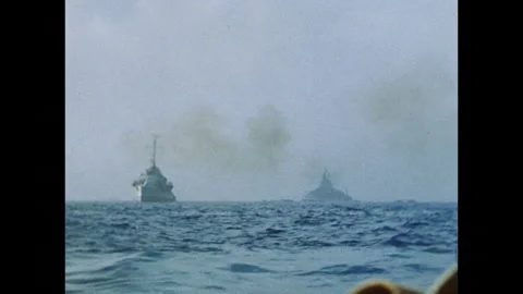 Battleship Firing Stock Video Footage | Royalty Free Battleship Firing ...