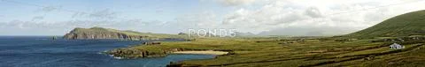 Bay And Cliffs At Sybil Head, Ballyferriter, Dingle Peninsula, Kerry ...