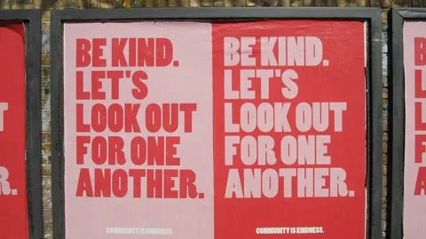 "Be kind, let's look out for one another... | Stock Video | Pond5