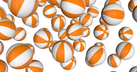 Beach Balls falling slow motion animatio... | Stock Video | Pond5