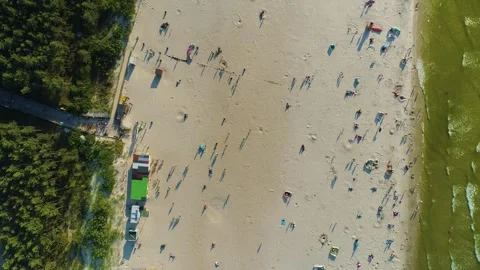 Beach Baltic Sea Leba Plaza Morze Baltyc... | Stock Video | Pond5