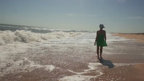 Beach Bikini Walk Stock Footage ~ Royalty Free Stock Videos | Pond5