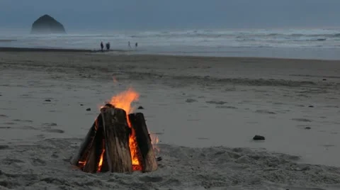 Bonfire Ocean Beach Stock Videos – Royalty-Free HD & 4K Videos