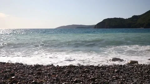 The beach on the island of St. Nicholas ... | Stock Video | Pond5