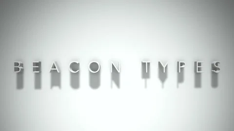 beacon types 3D title animation white t... | Stock Video | Pond5