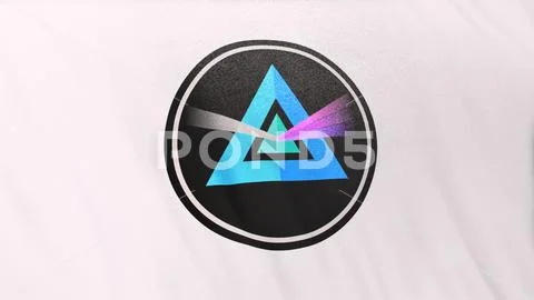 BEAM Coin icon logo on full-frame white flag banner background: Royalty ...