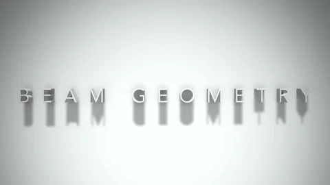 beam geometry 3D title animation white t... | Stock Video | Pond5