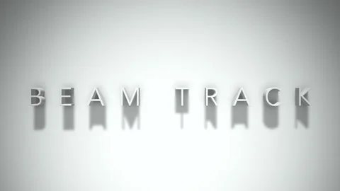 beam track 3D title animation with shado... | Stock Video | Pond5