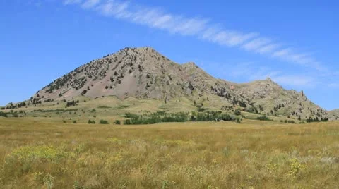 Bear Butte, a sacred Native American mou... | Stock Video | Pond5