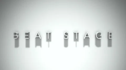 beat stage 3D title animation with shado... | Stock Video | Pond5