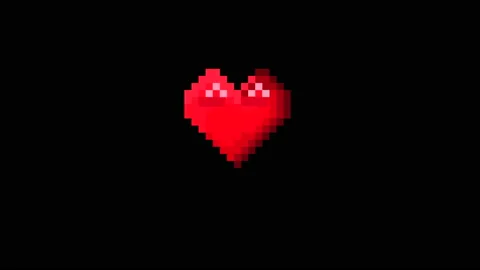 Beating heart - Pixel Art - 8bit - Retro... | Stock Video | Pond5