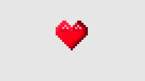 Beating heart - Pixel Art - 8bit - Retro... | Stock Video | Pond5