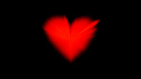 beating heart red glow motion black back... | Stock Video | Pond5