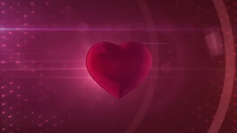 Beating Heart with shock waves seamless ... | Stock Video | Pond5